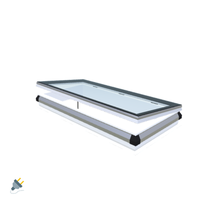 iWindow Opengaand Platdakraam - Complete Set 75x165 cm – Skylux