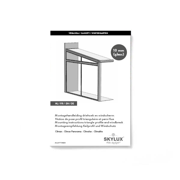 Download nu: Skylux Montagehandleiding driehoek en windscherm