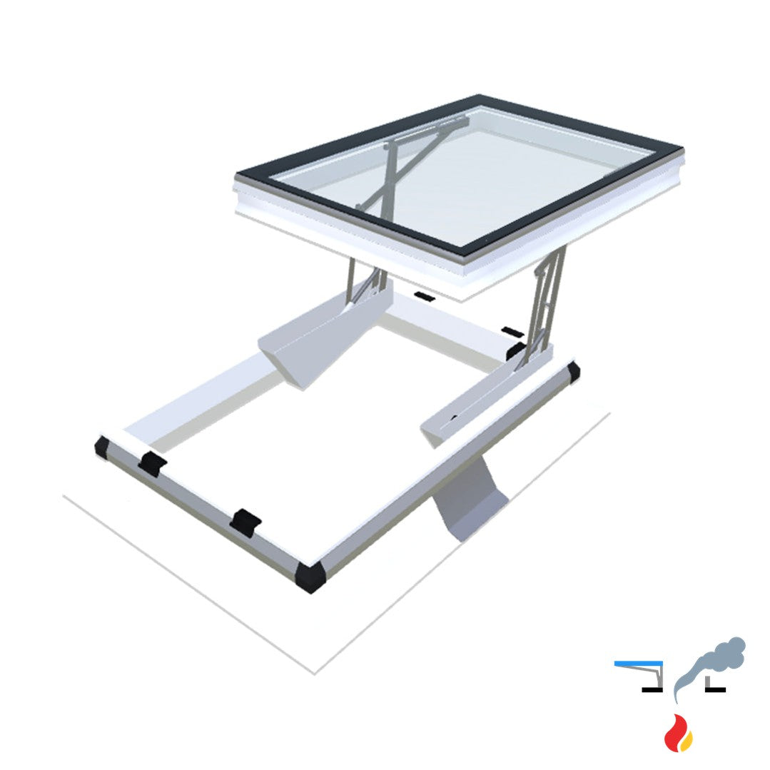 Skymax CE met pvc-opstand 30/20 met iWindow2 0800 x 1300 mm – Skylux