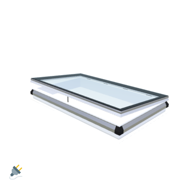 iWindow Opengaand Platdakraam - Complete Set 100x180 cm – Skylux