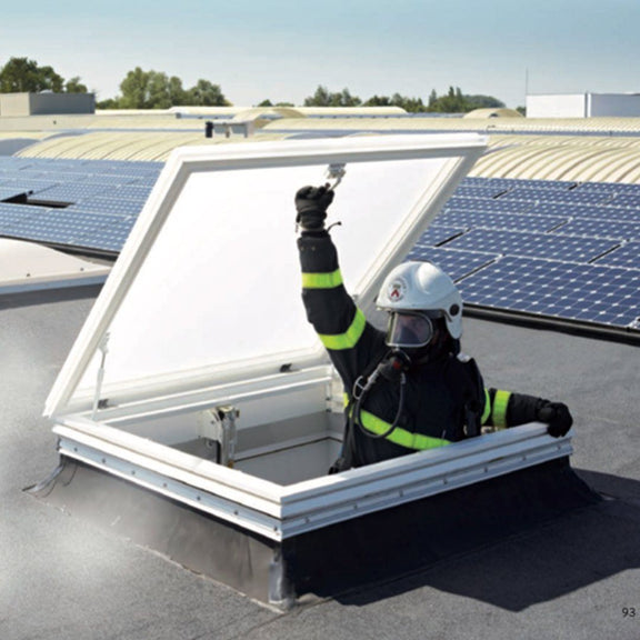 manual roof access 16/20 EP and lock - single system 0600 x 1200 mm Pl ...